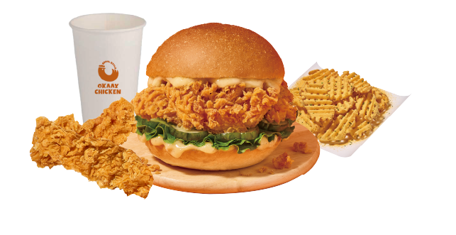 (M) Chicken Sandwich Meal | Okaay Chicken